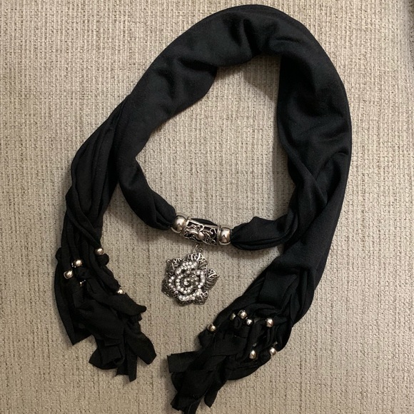 Accessories | Gorgeous Jeweled Scarf | Poshmark